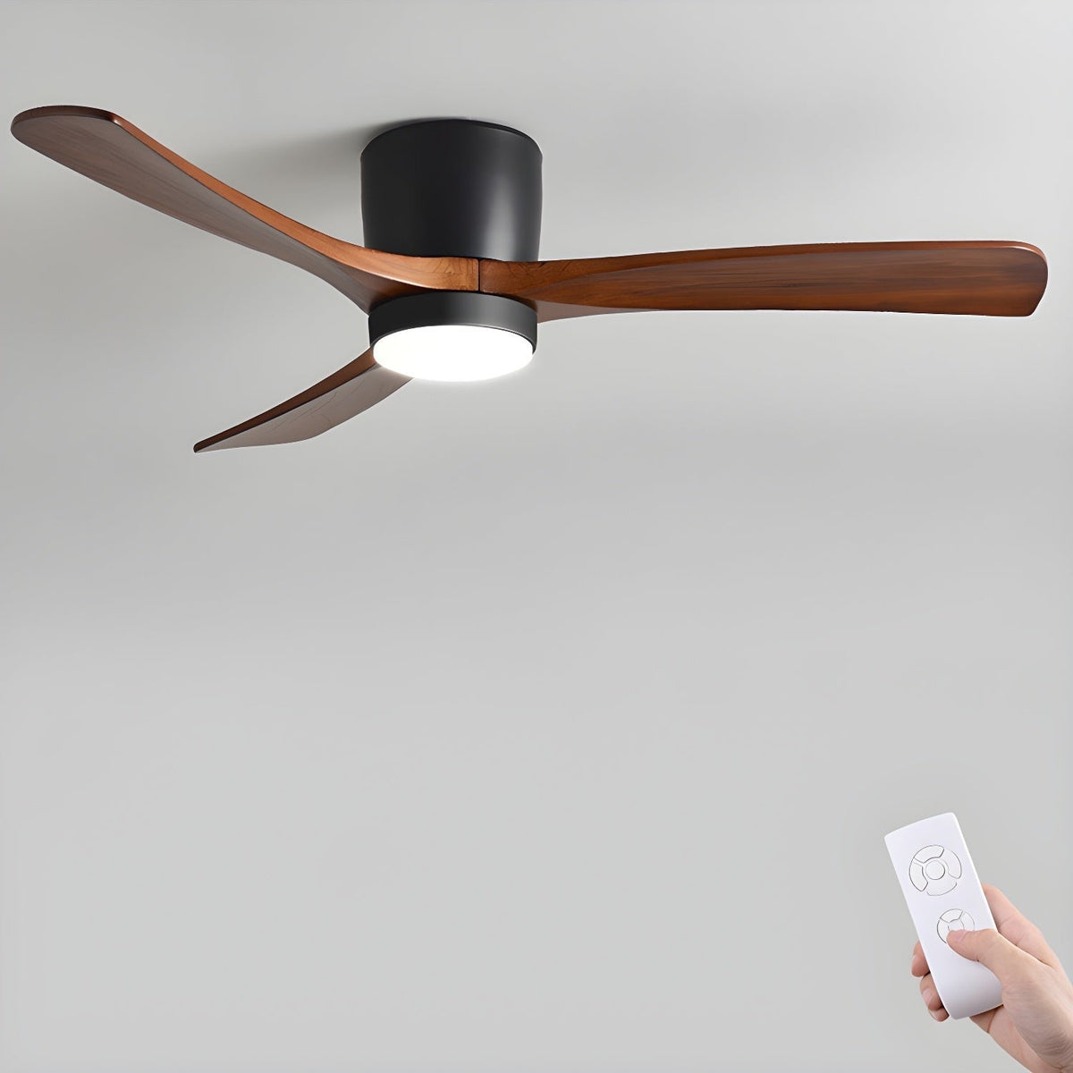 Nordic Timber Ceiling Fan with Light – STRAPTASTIC